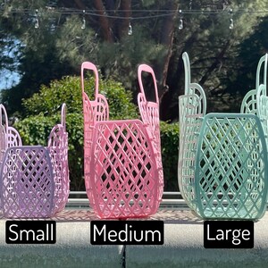 Small Bubblegum Pink Retro Jelly Tote - Etsy