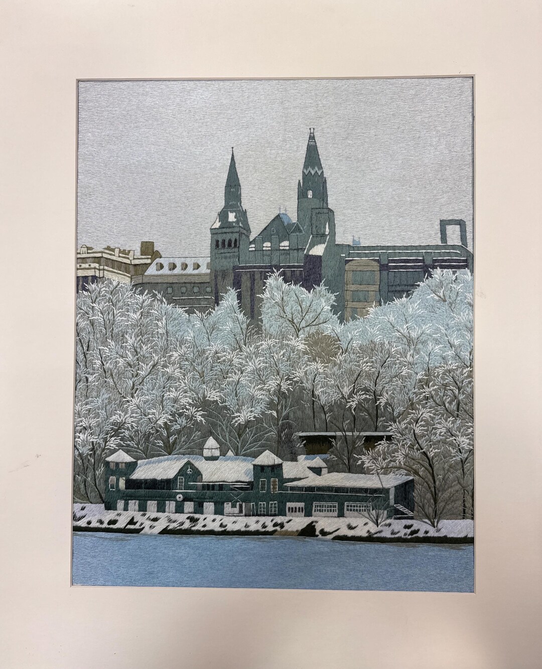 A Vietnamese Needlework- Traditional Hand- Embroidery Painting ...