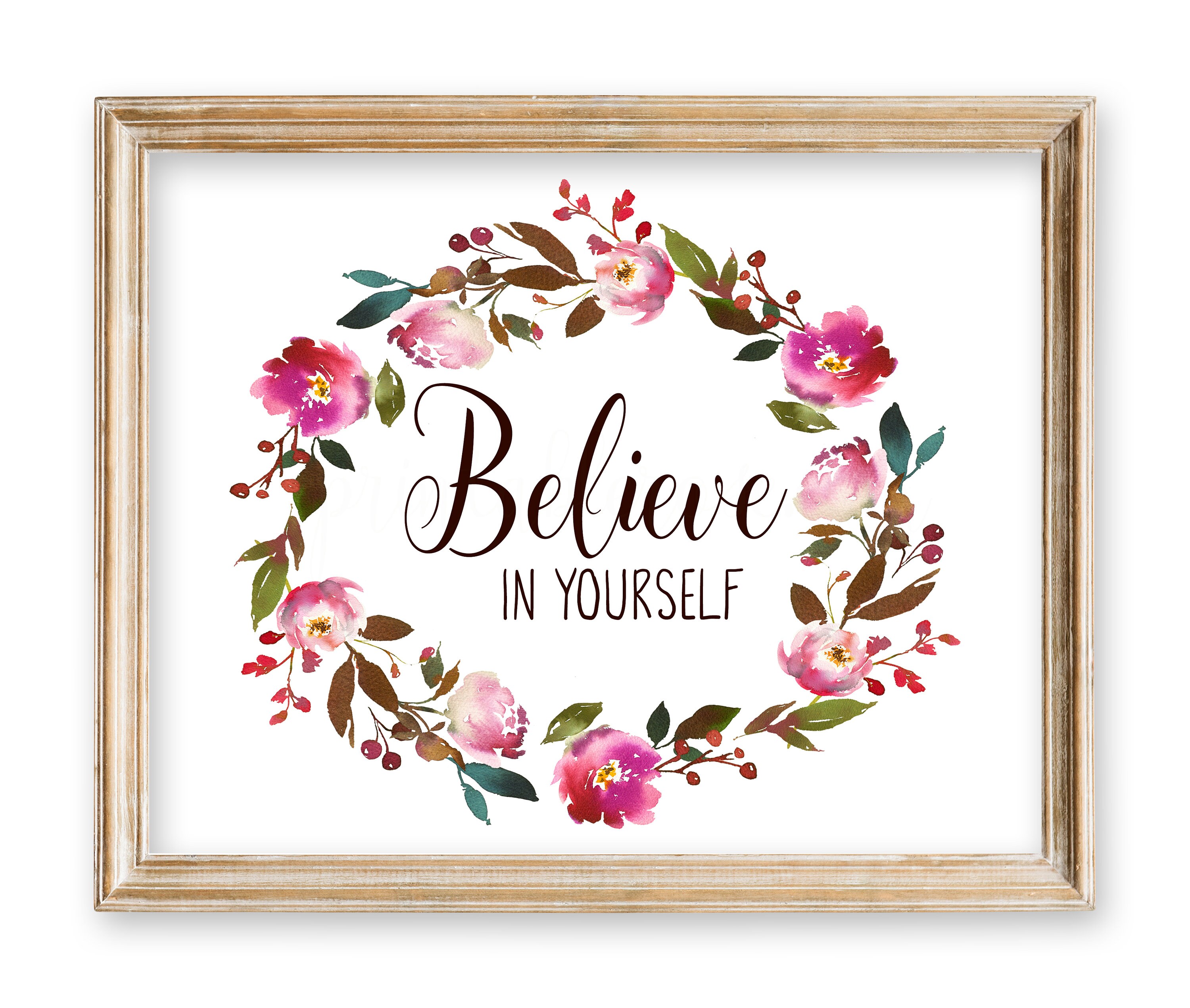 Believe in Yourself Printable Quote Believe in Yourself | Etsy