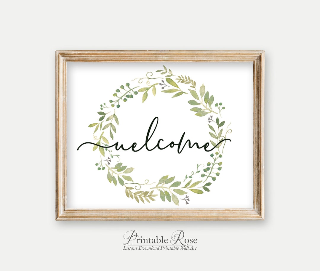Welcome Sign Welcome Wall Art Entryway Decor Foyer Wall - Etsy