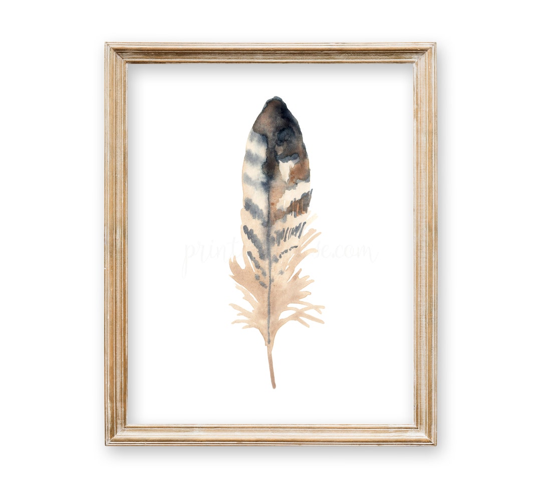 Feather Art, Feather Printable, Feather Print, Feather Painting ...