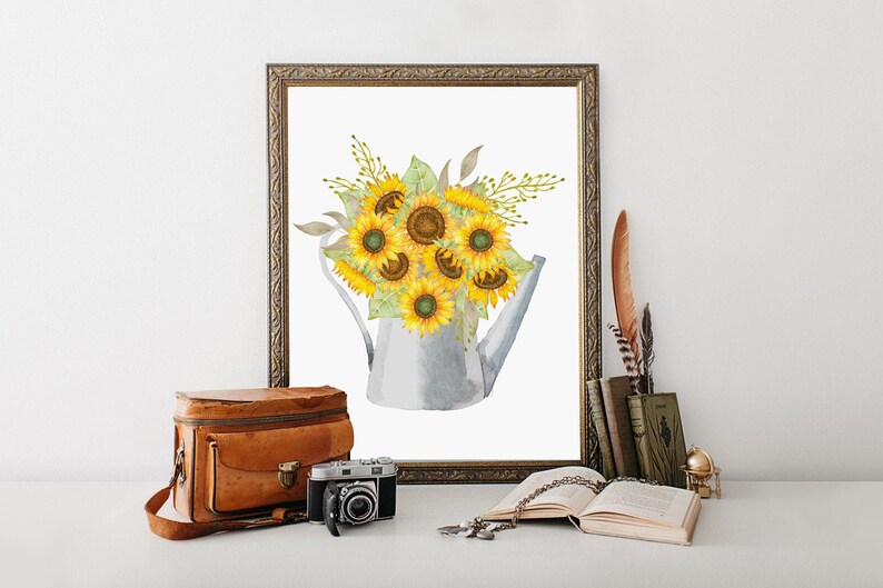 Sunflower Decor Fall Wall Decor Autumn Wall Art Fall - Etsy