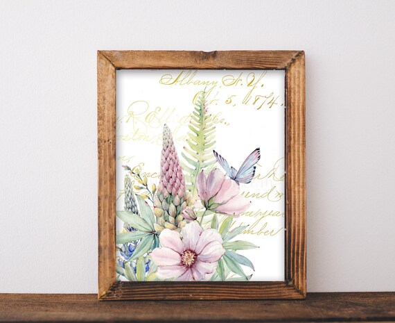 French Country Wall Decor spring sign garden wall art | Etsy