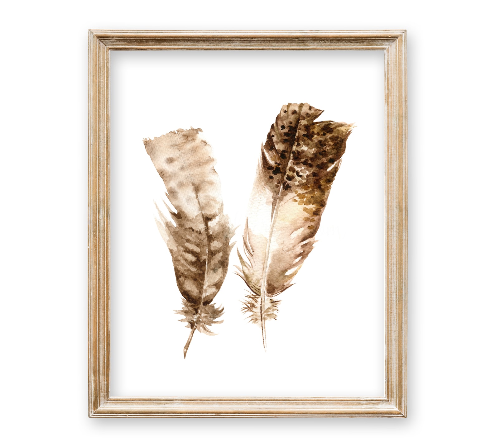 Feather Prints Wall Art Feather Printable Wall Decor - Etsy