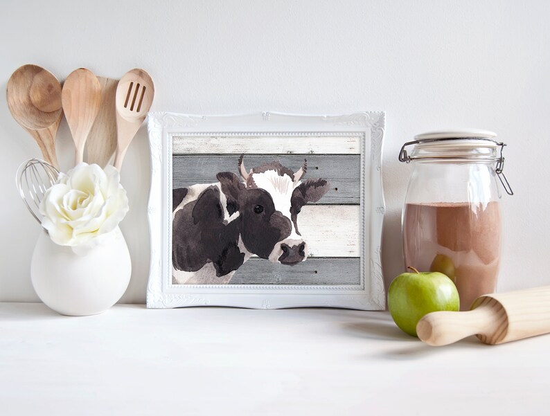 Cow Art farmhouse printable cow decor farmhouse decor | Etsy