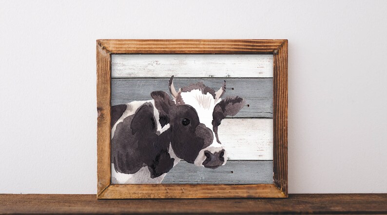 Cow Art farmhouse printable cow decor farmhouse decor | Etsy
