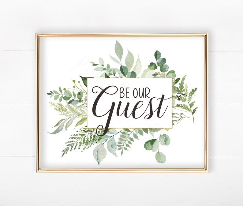 Be Our Guest Be Our Guest Sign Printable Be Our Guest | Etsy