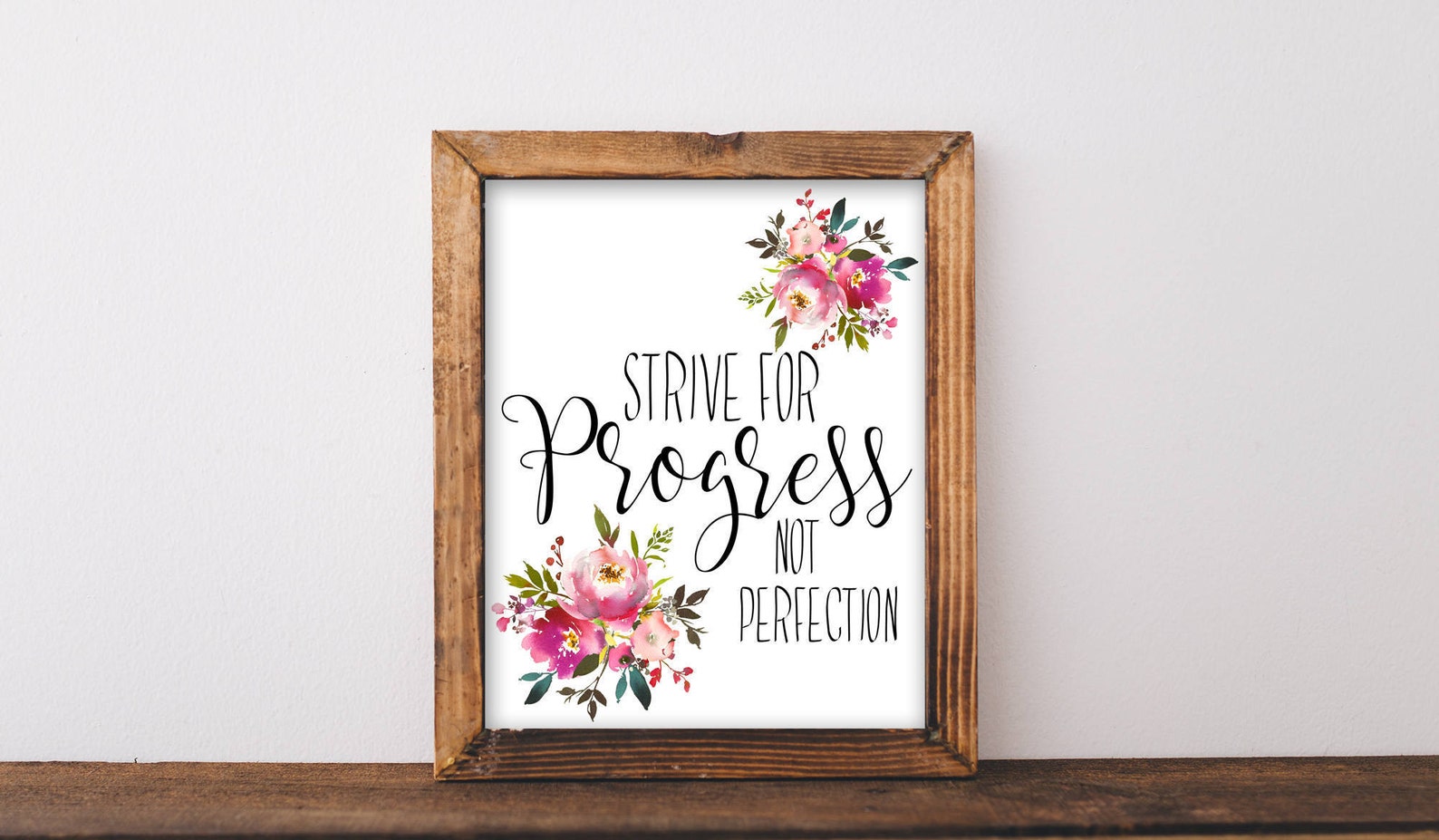 Progress Not Perfection Printable Motivating Quotes - Etsy