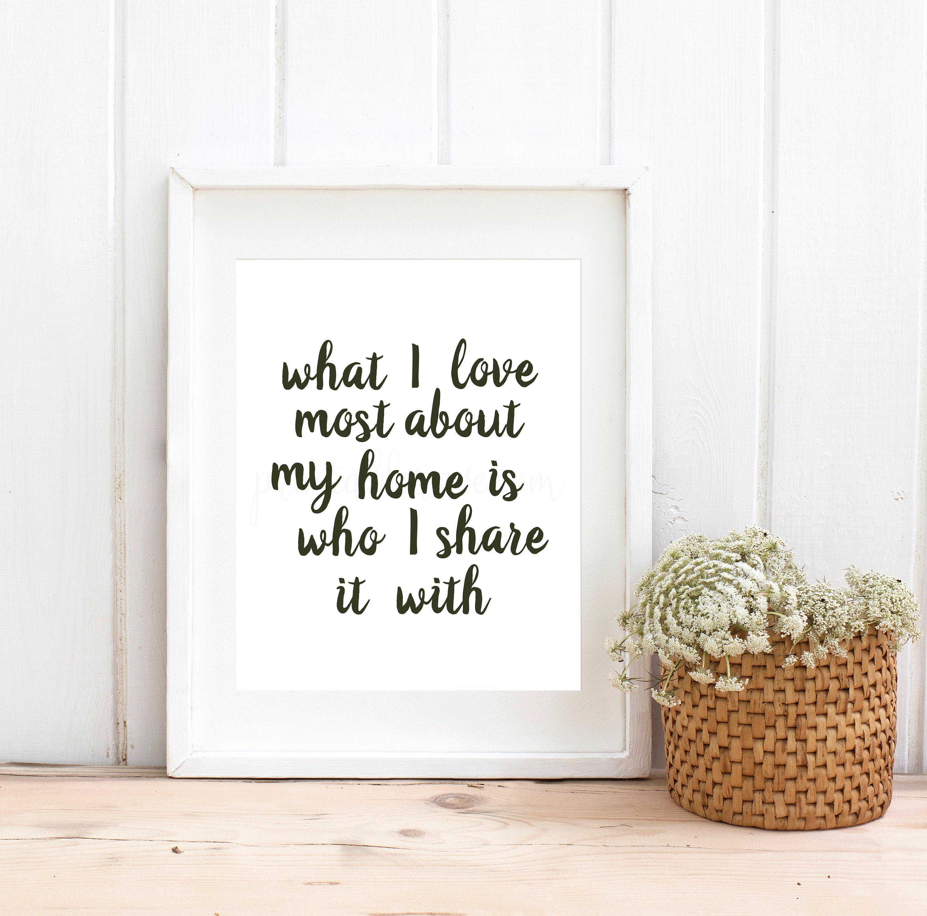 What I Love Most About My Home Printable Wall Art Wall - Etsy