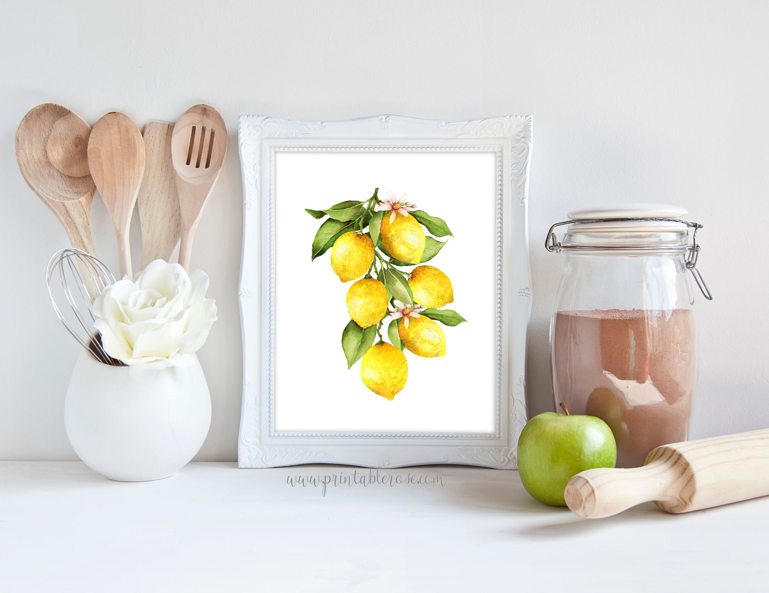 Lemon Decor Lemon Printable Lemon Print Lemon Print | Etsy