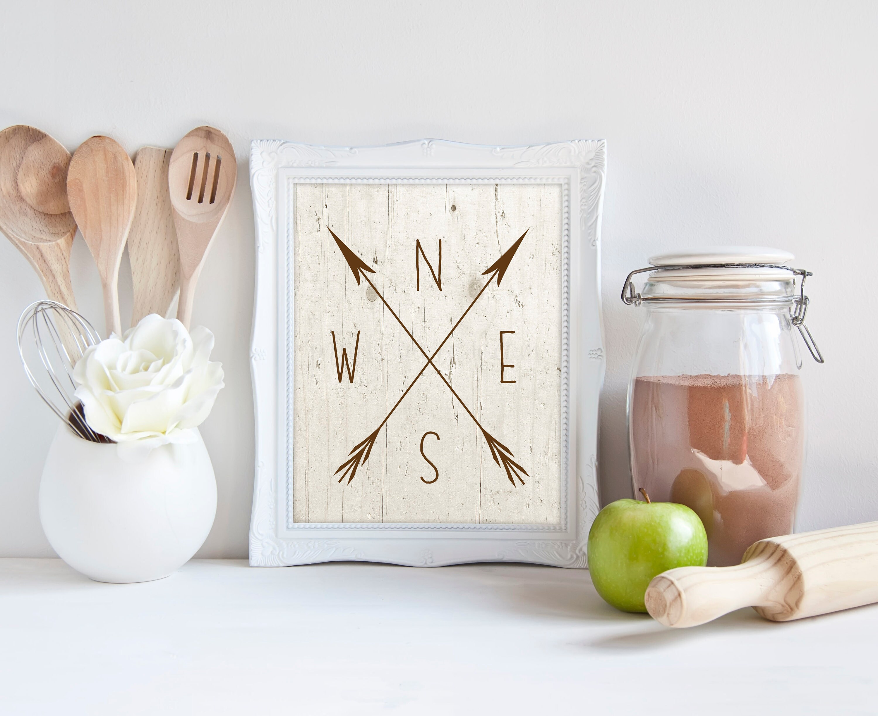 Compass Wall Decor Farmhouse Decor Farmhouse Wall Decor | Etsy