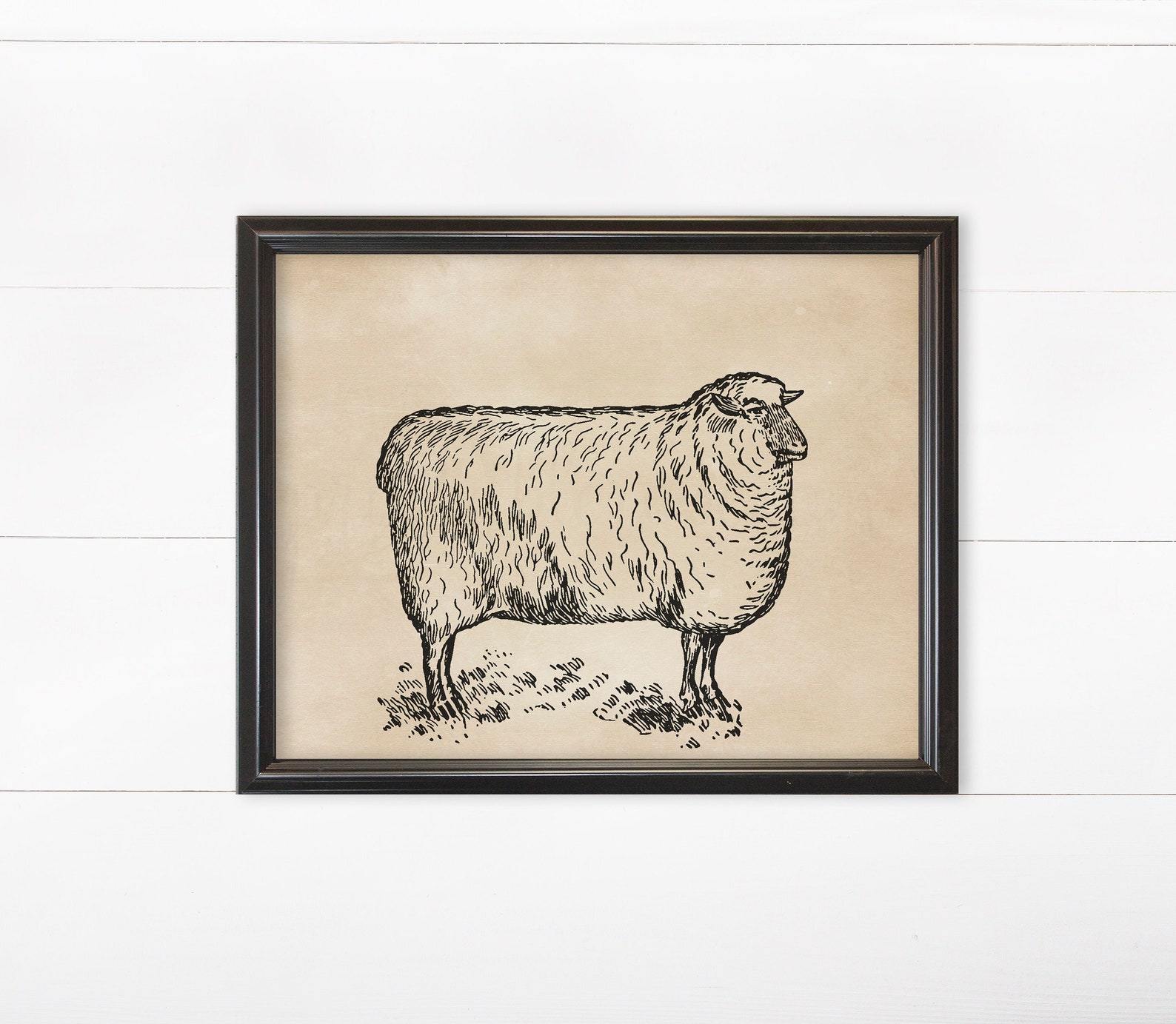 Sheep Wall Art Sheep Wall Decor Vintage Sheep Art Home | Etsy
