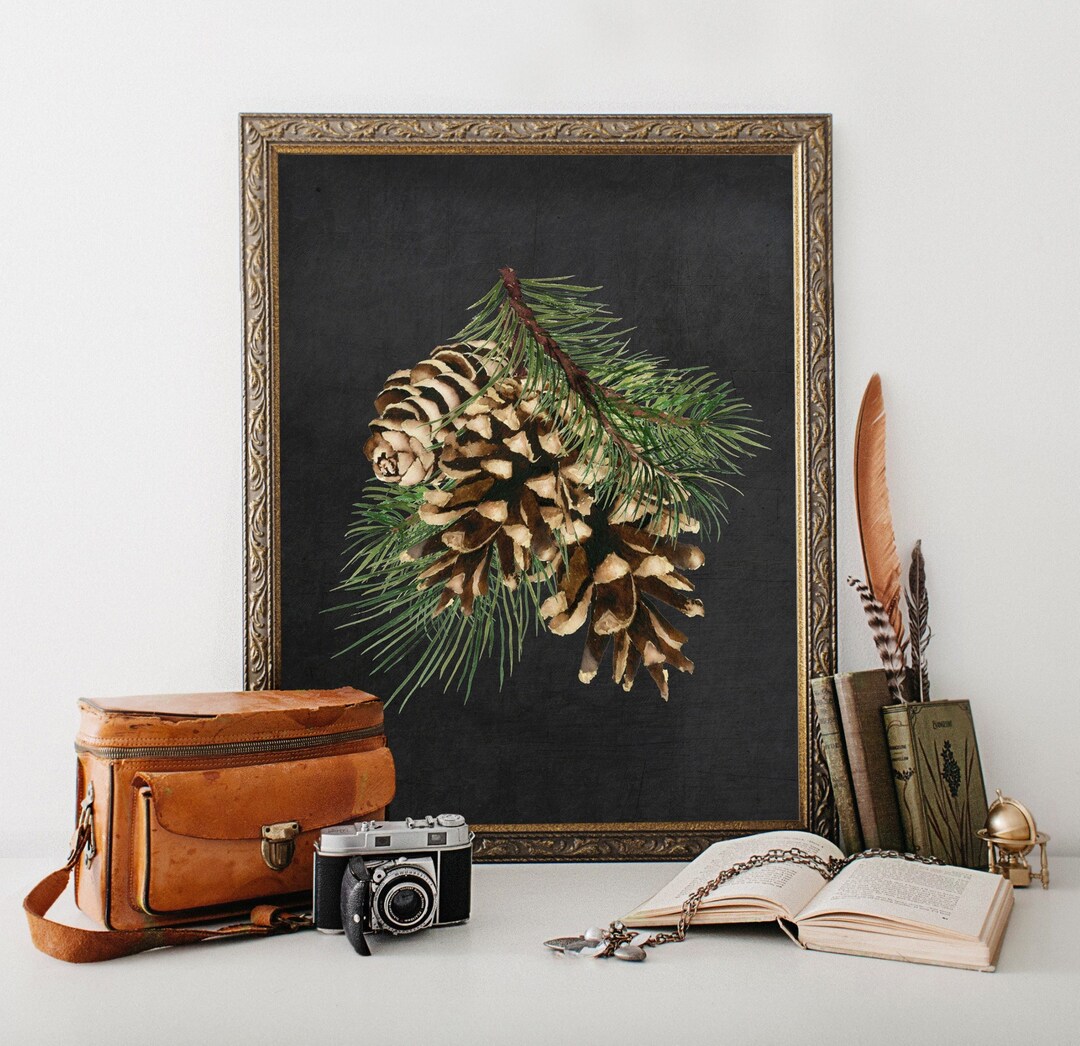 Pine Cone Wall Decor Pine Cone Printable Pinecone Decor - Etsy