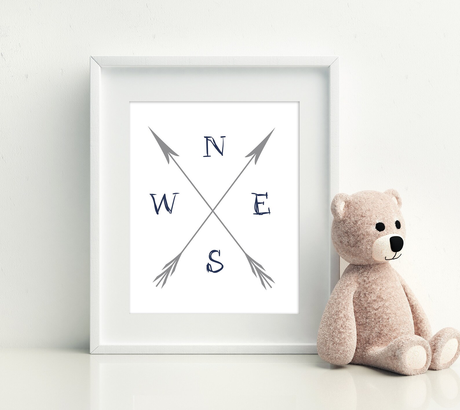 Compass Printable Compass Print Compass Wall Art Compass - Etsy