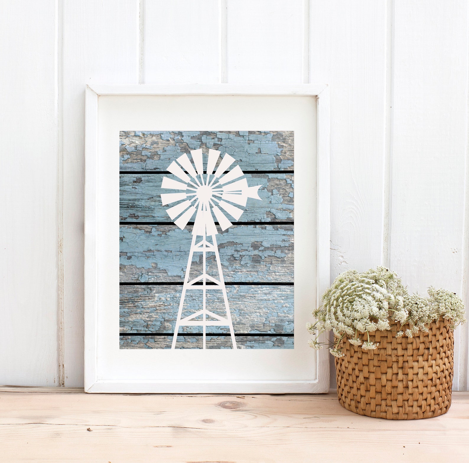 Windmill Wall Decor windmill decor farmhouse printable | Etsy
