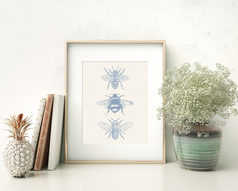 French Country Decor Bee Wall Art Bee Decor French Country - Etsy