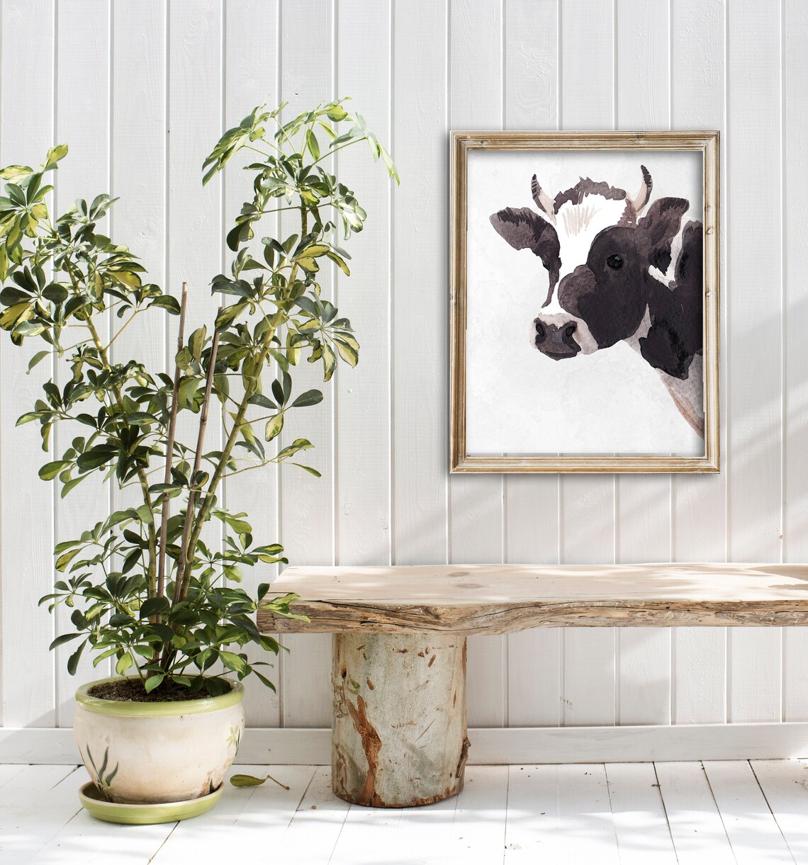 Cow Art French Country Decor Printable Art watercolor | Etsy