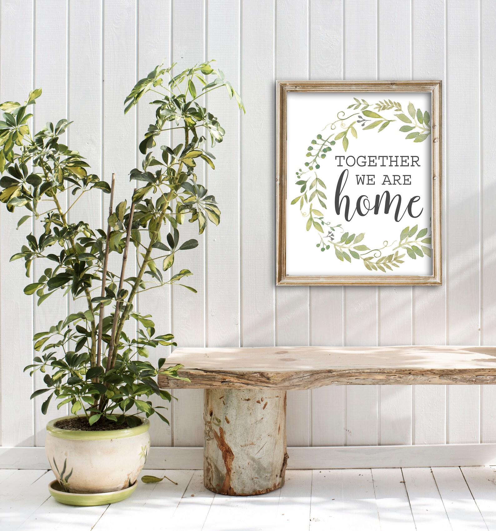 Together We Are Home Printable Entryway Together Sign | Etsy
