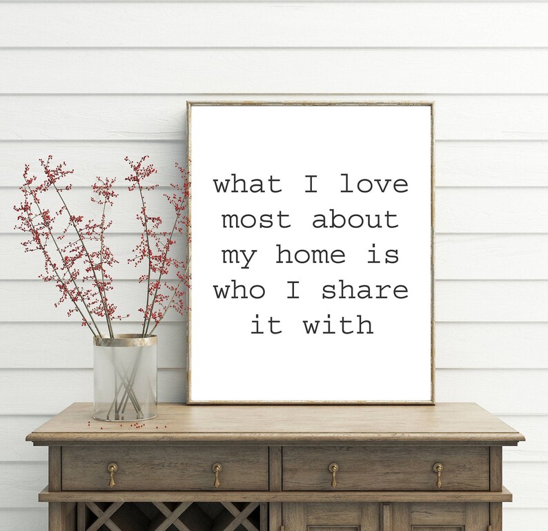What I love most about my home is who I share it with | Etsy