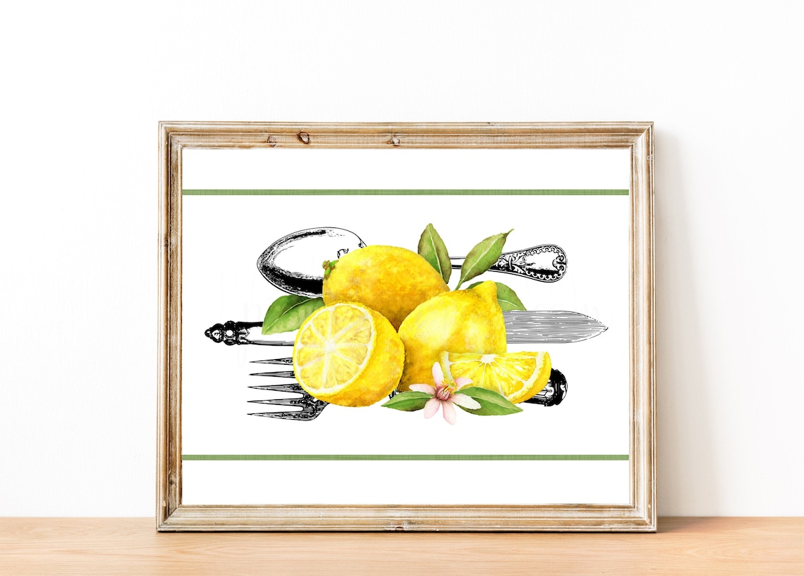 Lemon Kitchen Decor kitchen wall decor utensil wall decor | Etsy