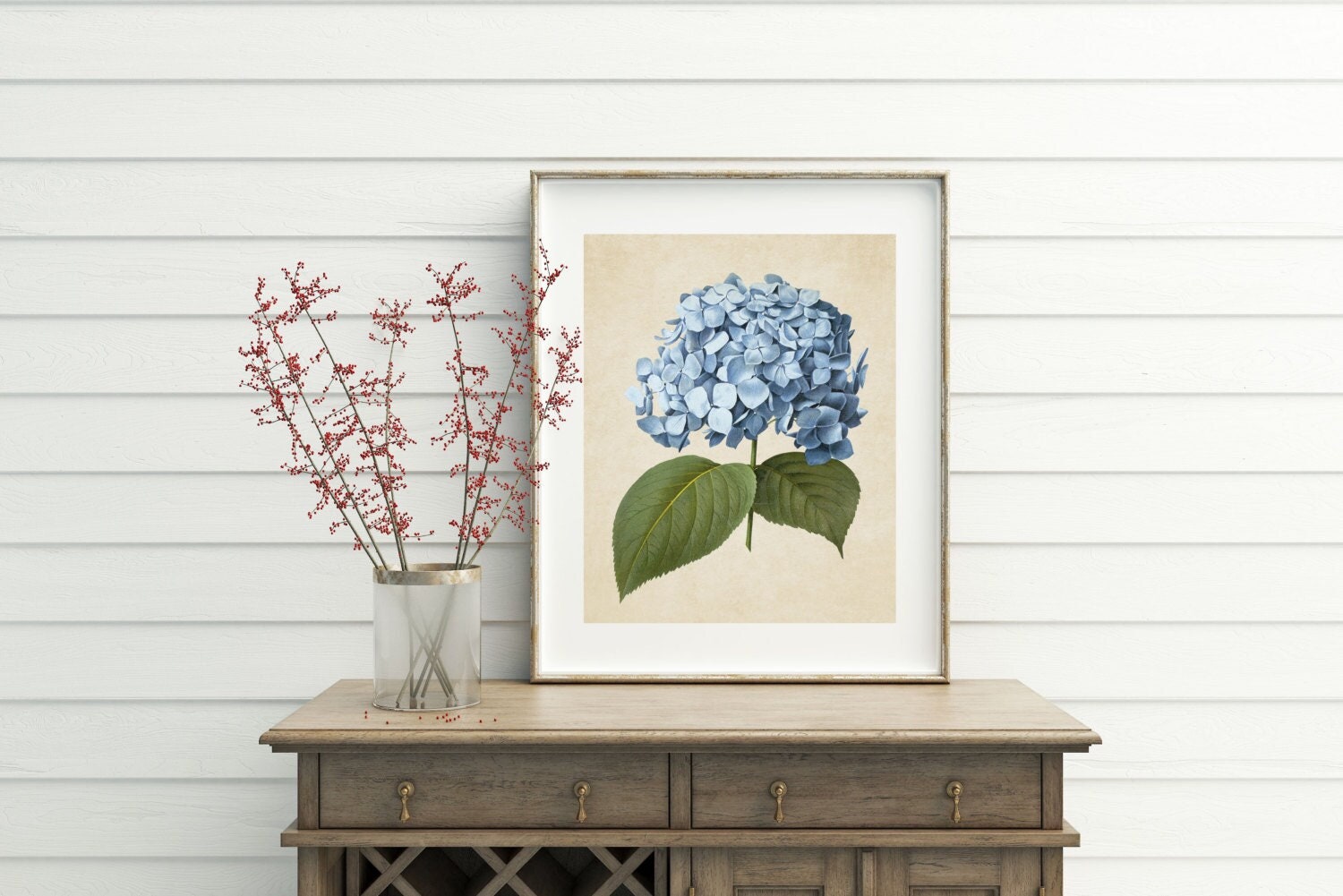 Hydrangea Print Printable Digital Download Hydrangea - Etsy