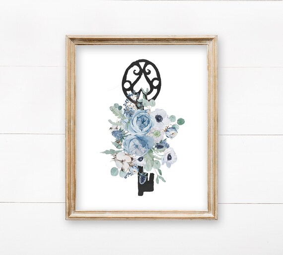 Key Printable Wall Art Key Print Key Wall Decor Key Art | Etsy