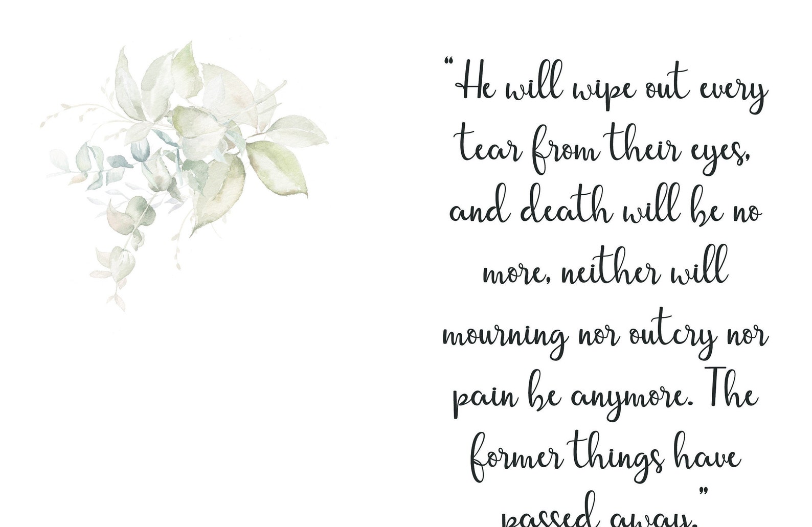 Bible Verse Card, Sympathy Card Printable, Printable Sympathy Card ...