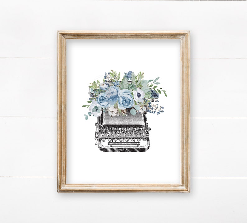Typewriter Print Office Decor Women Typewriter Wall Art - Etsy
