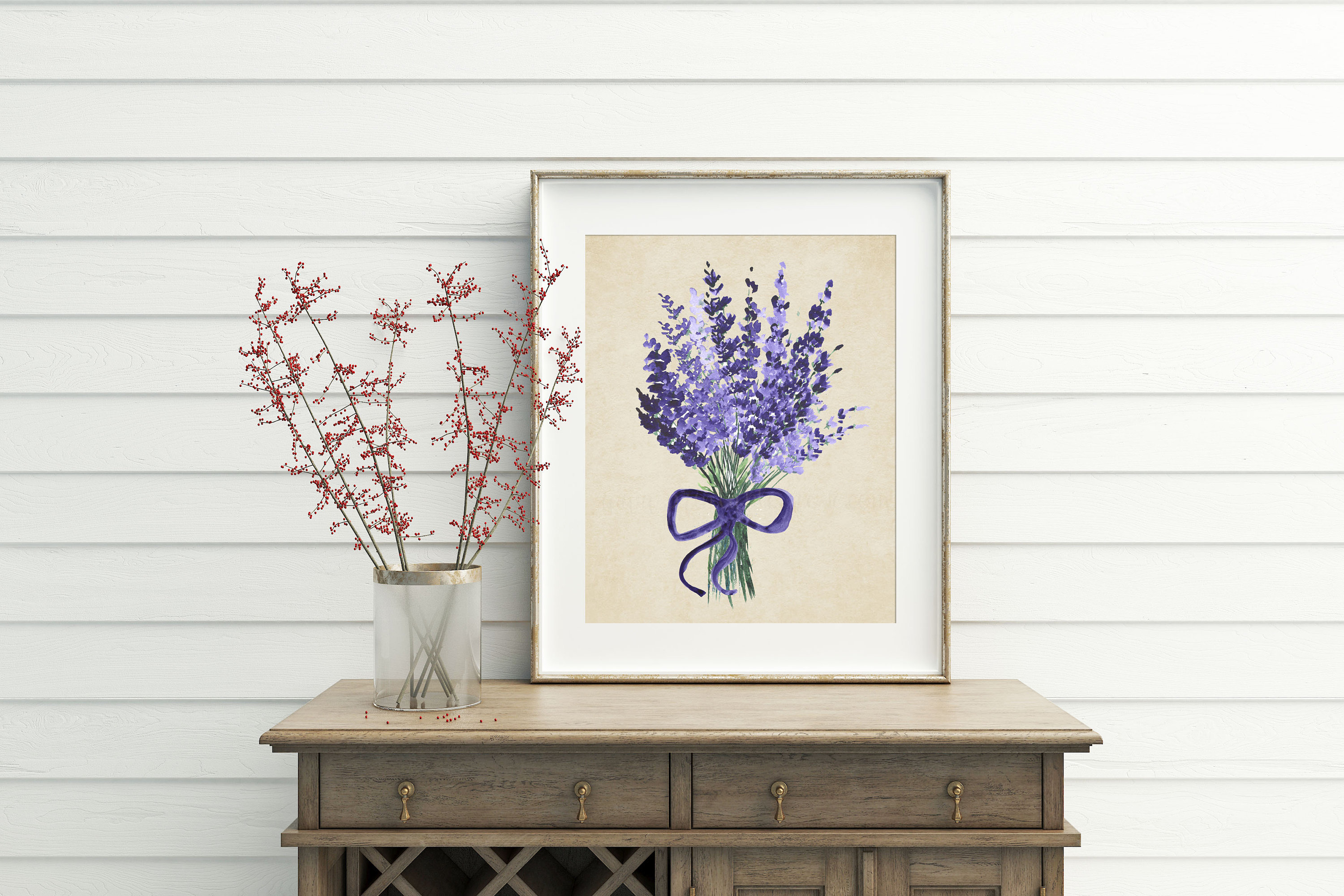 Lavender Print printable lavender lavender wall art french | Etsy