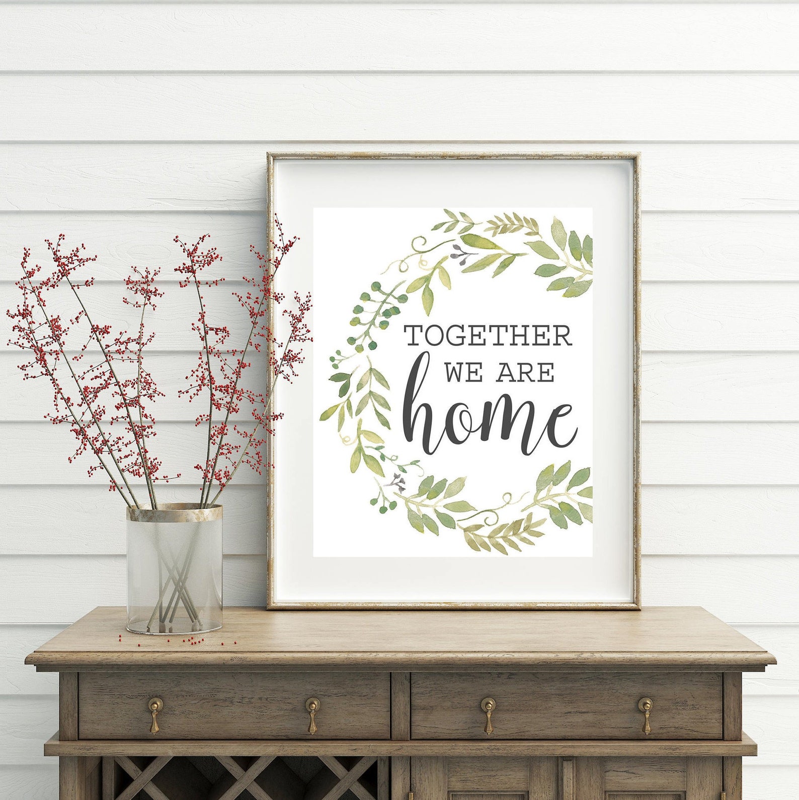 Together We Are Home Printable Entryway Together Sign | Etsy