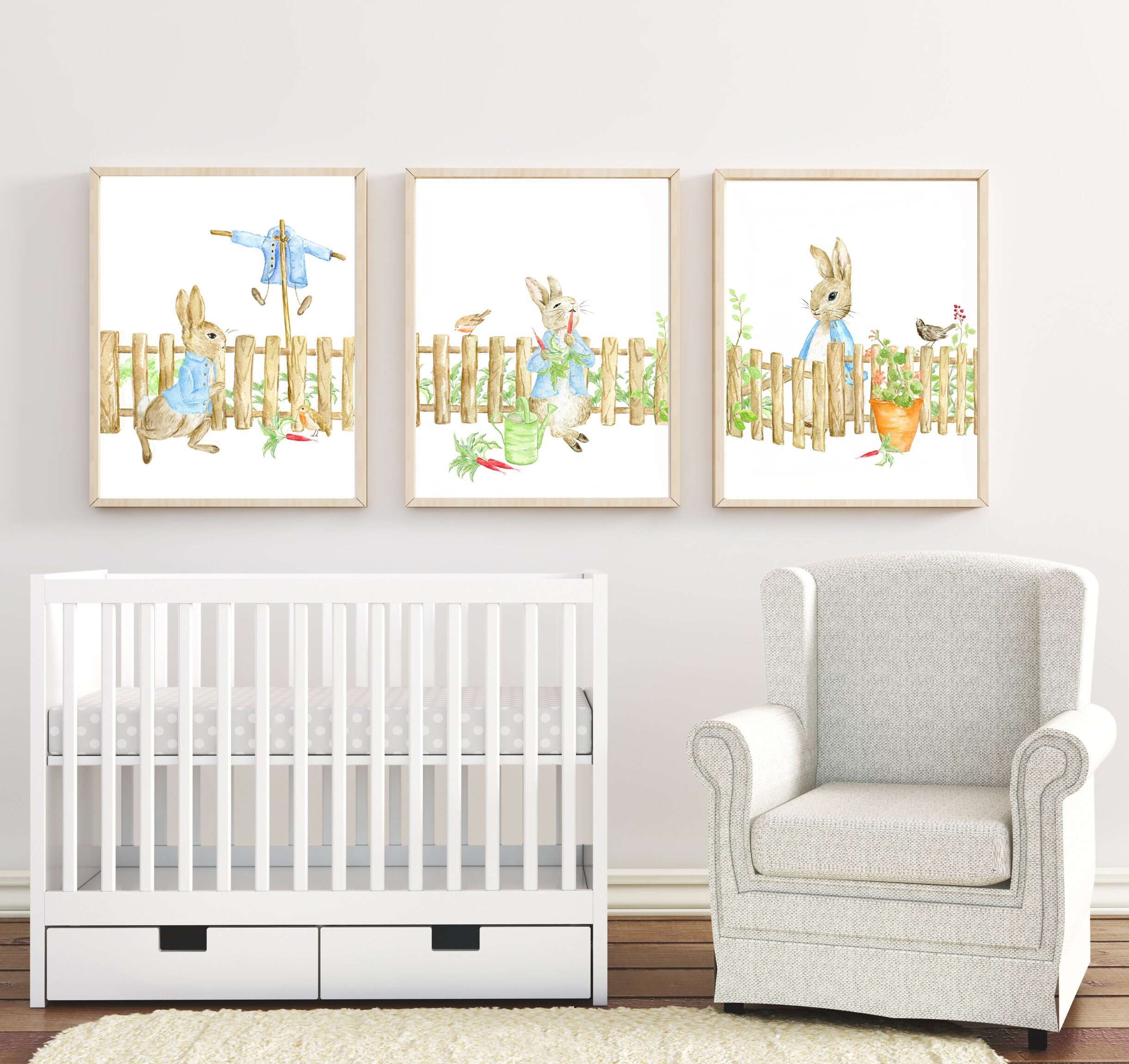 Peter Rabbit Set of 3 Nursery Printables Peter Rabbit - Etsy