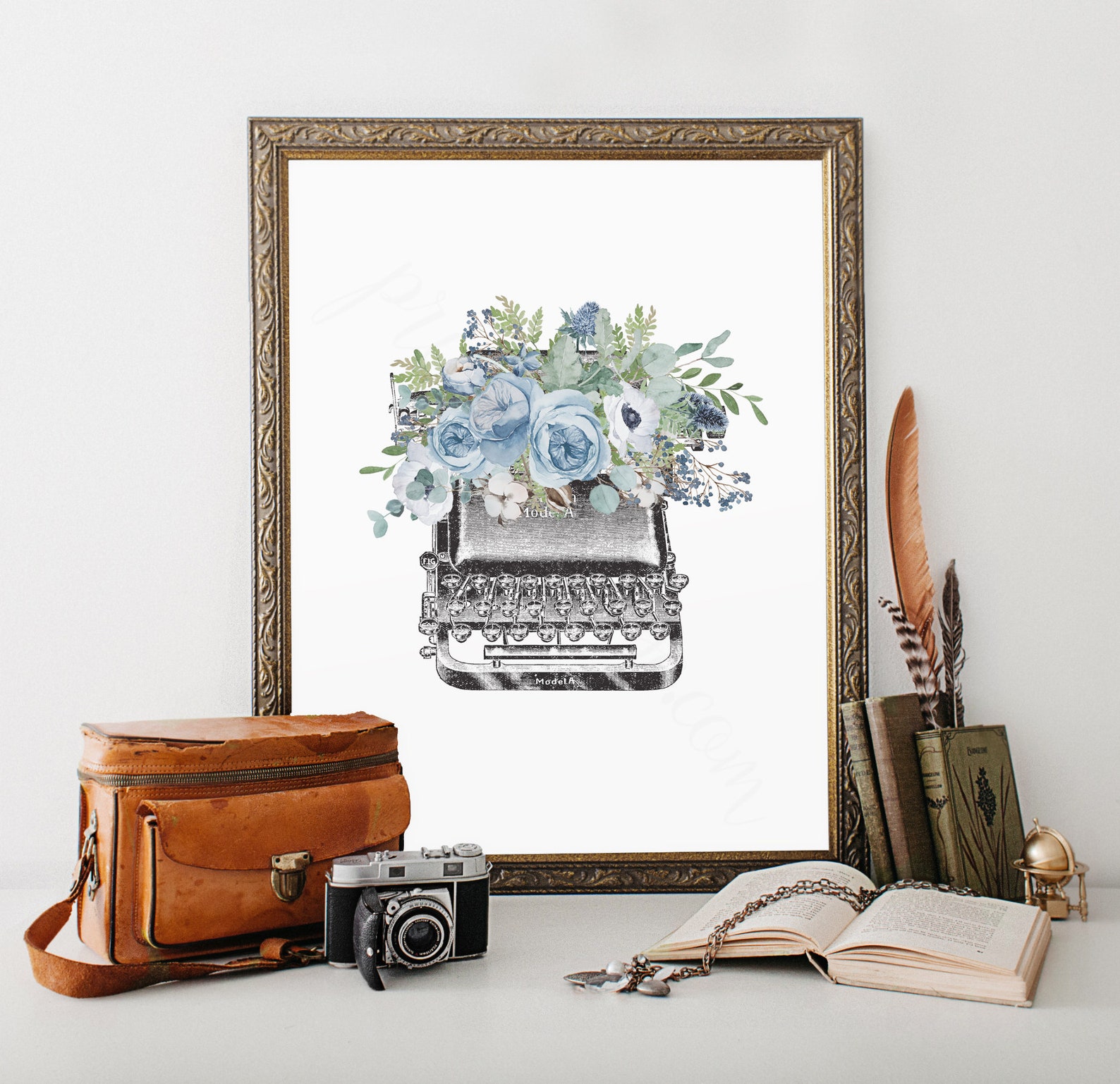 Typewriter Print Office Decor Women Typewriter Wall Art - Etsy