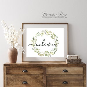 Welcome Sign Welcome Wall Art Entryway Decor Foyer Wall - Etsy