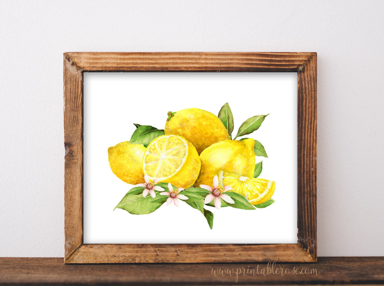 Lemon Decor Lemon Printable Lemon Print Lemon Party | Etsy