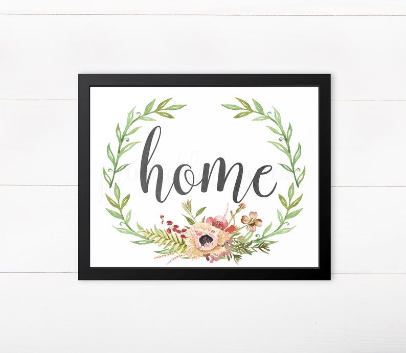 Home Sign printable home print home printable home wall | Etsy