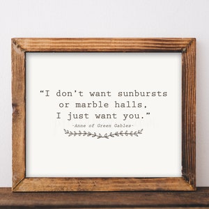 Anne of Green Gables, Farmhouse Wall Art Print, Gifts, Farmhouse Master ...