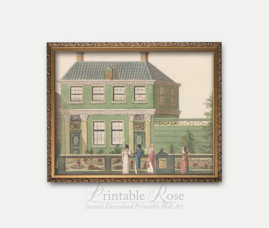 Victorian Decor Antique, House Wall Art, Grandmillenial Wall Decor ...