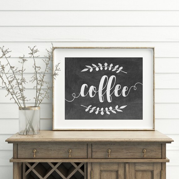 Coffee Wall Decor coffee printable coffee lovers gift | Etsy