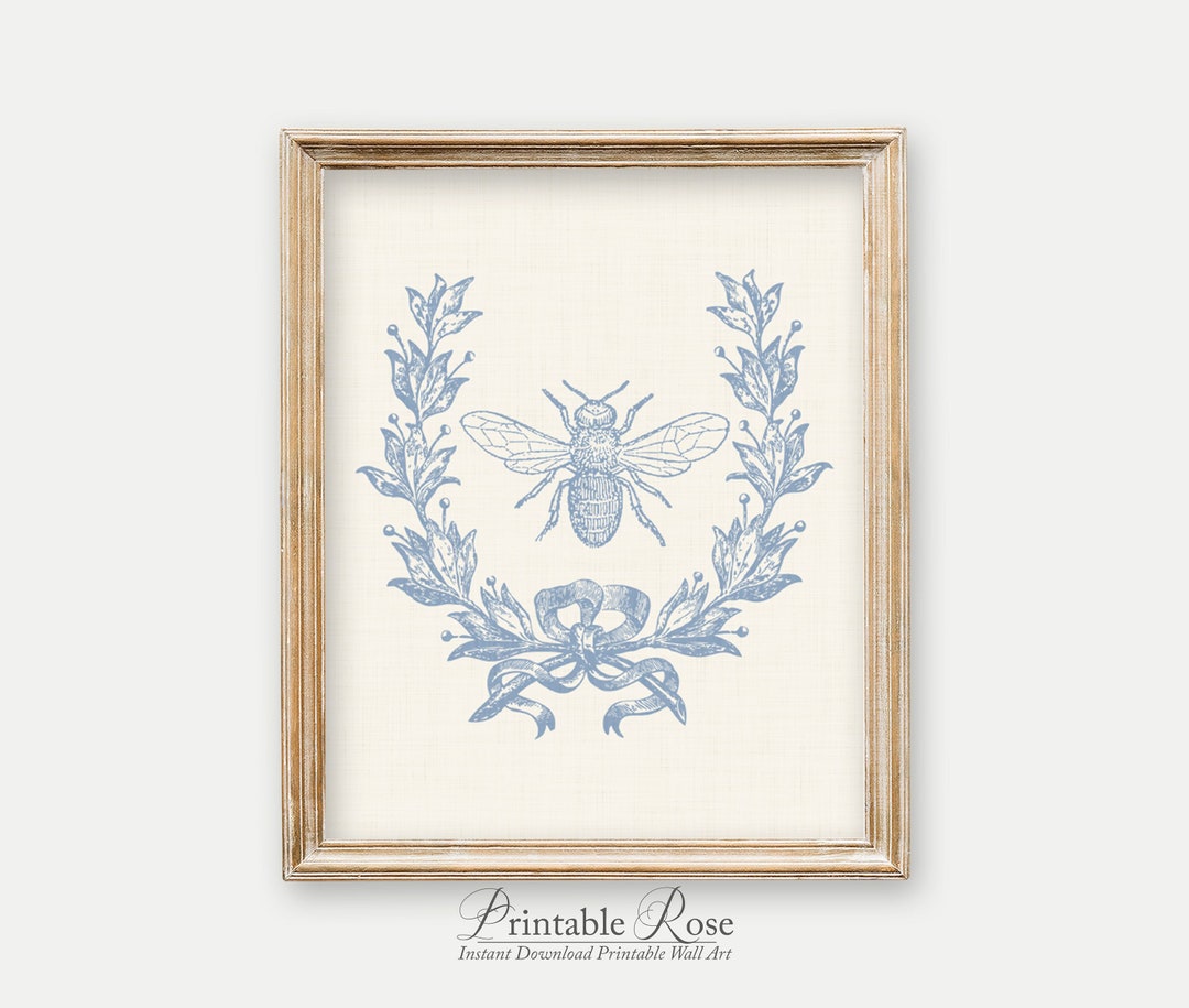 Bee Decor, Bee Print, French Country Wall Decor, Wall Art Prints ...