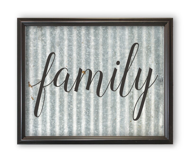 Family Sign Printable Family Print Family Printable Wall | Etsy