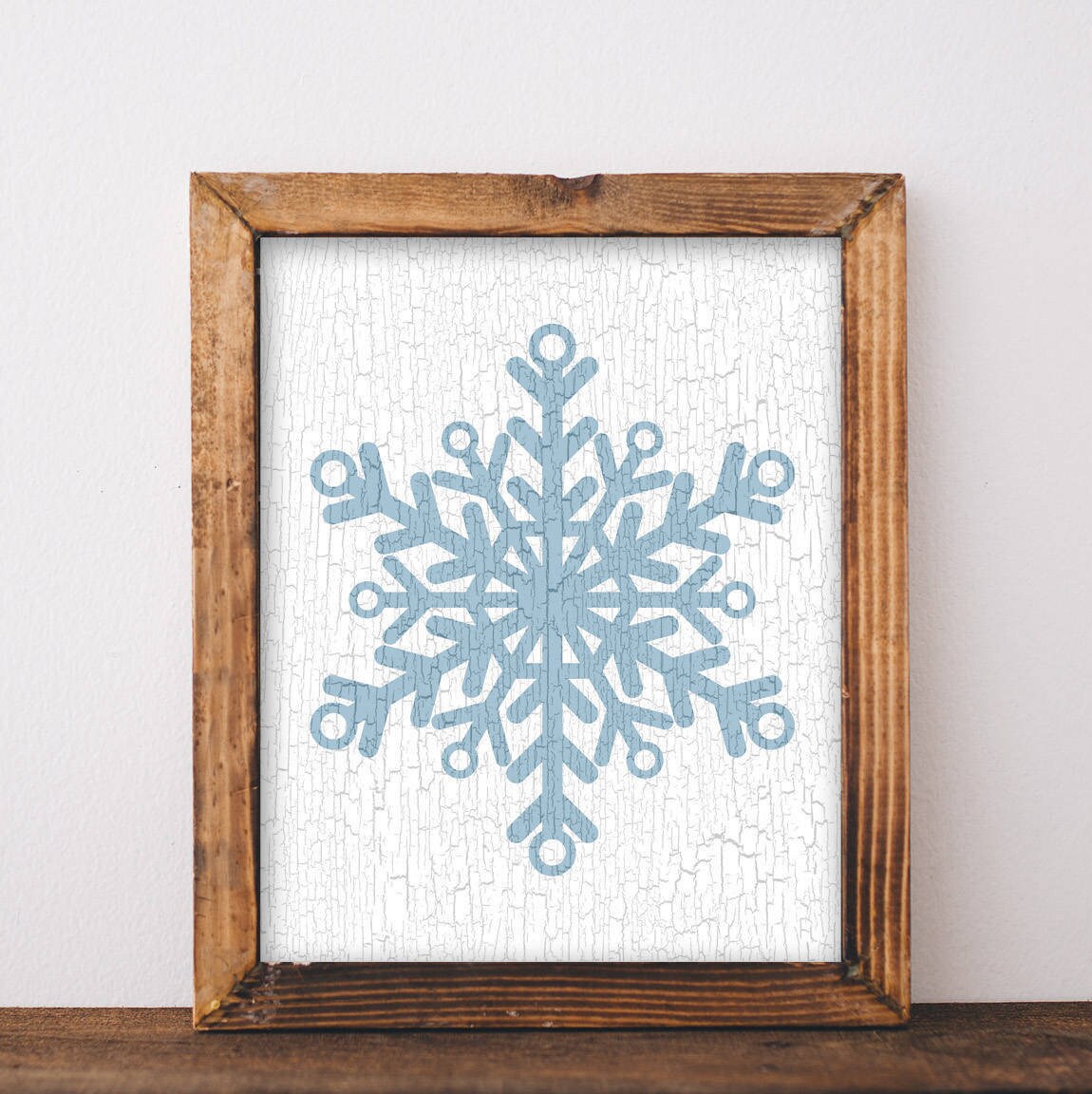 Snowflake Printable printable snowflake wall decor wall | Etsy