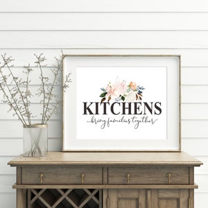 Farmhouse Kitchen Decor Kitchen Printable Kitchens Bring | Etsy