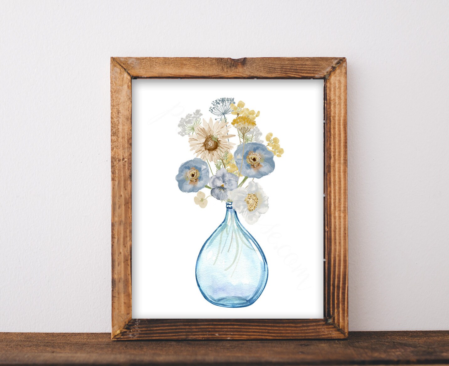 Wall Art Flowers Printable Flower Decor Print Bedroom Wall | Etsy