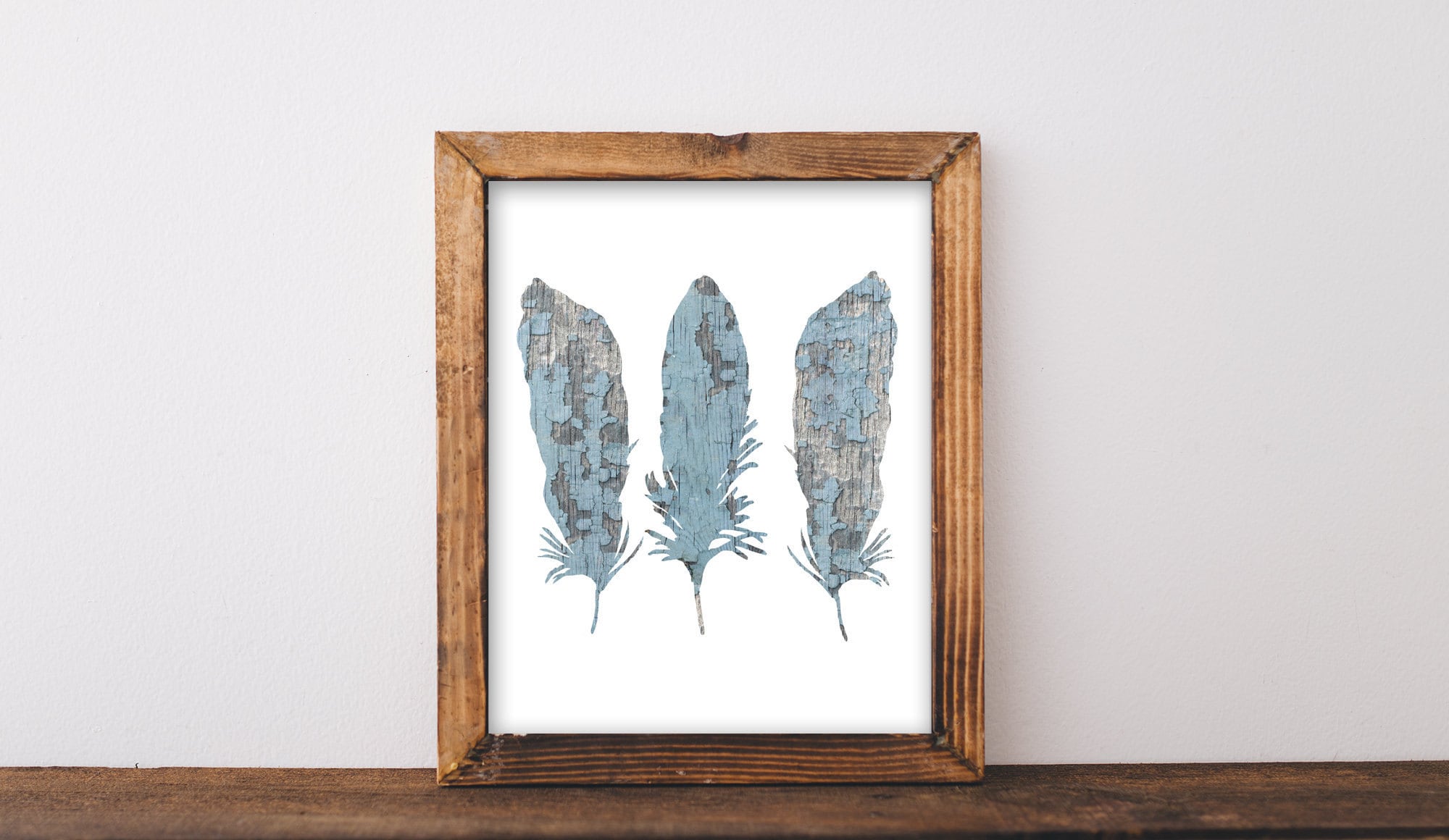 Feather Print Printable Feather Printable Feather Wall Art | Etsy