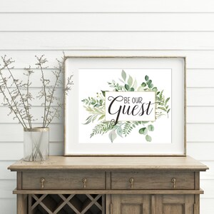 Be Our Guest Be Our Guest Sign Printable Be Our Guest | Etsy