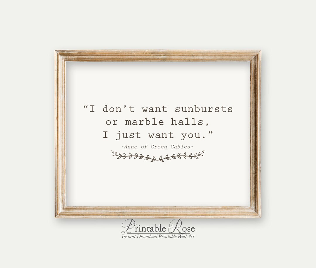 Anne of Green Gables, Farmhouse Wall Art Print, Gifts, Farmhouse Master ...
