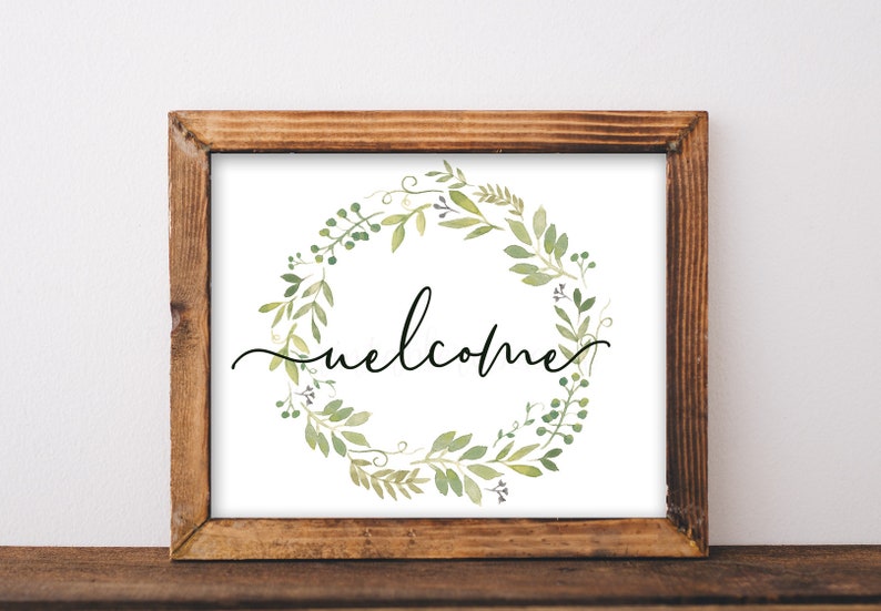 Welcome Sign Welcome Wall Art Entryway Decor Foyer Wall - Etsy