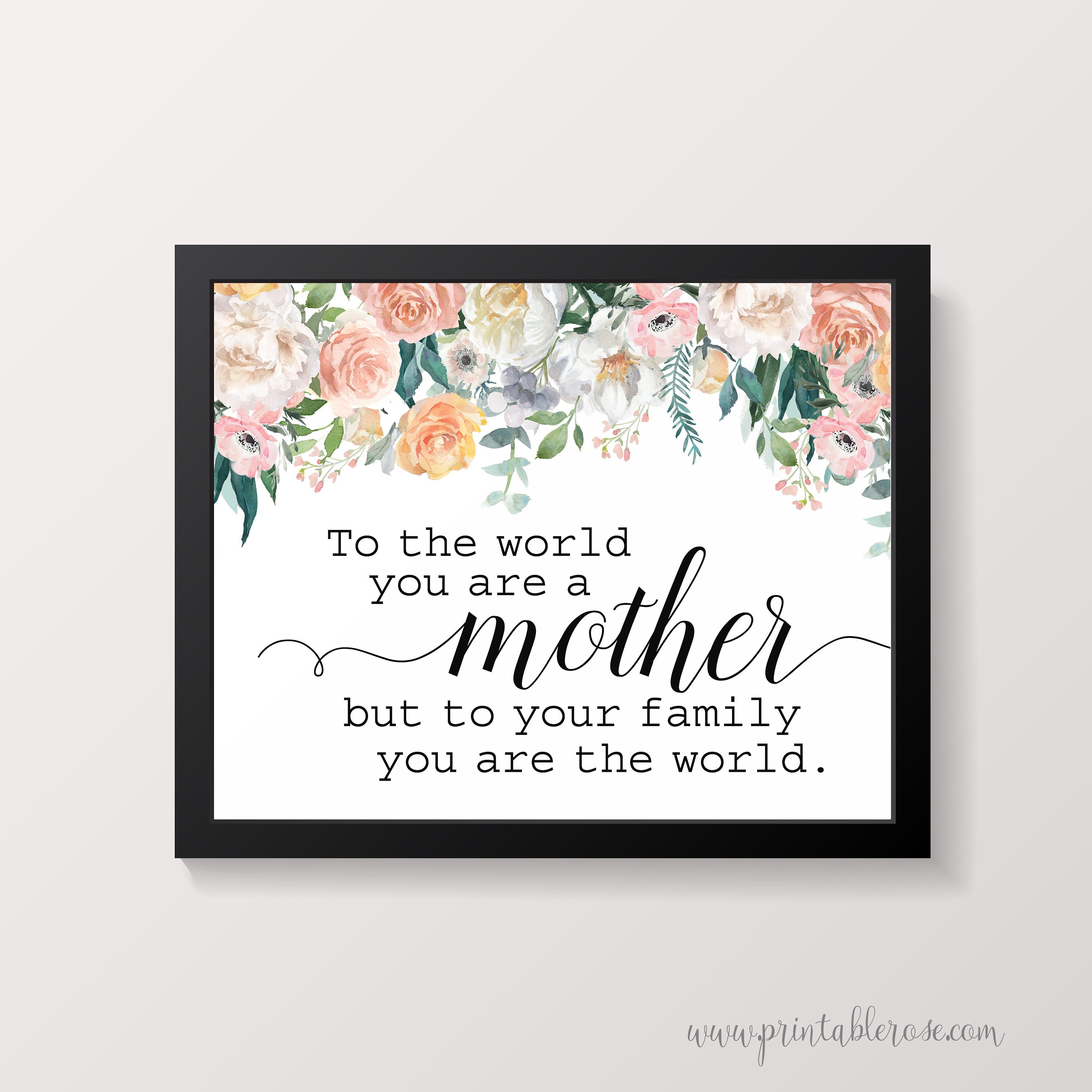 Mother Gift Mom Gift Mother Printable Mother Print Mother | Etsy