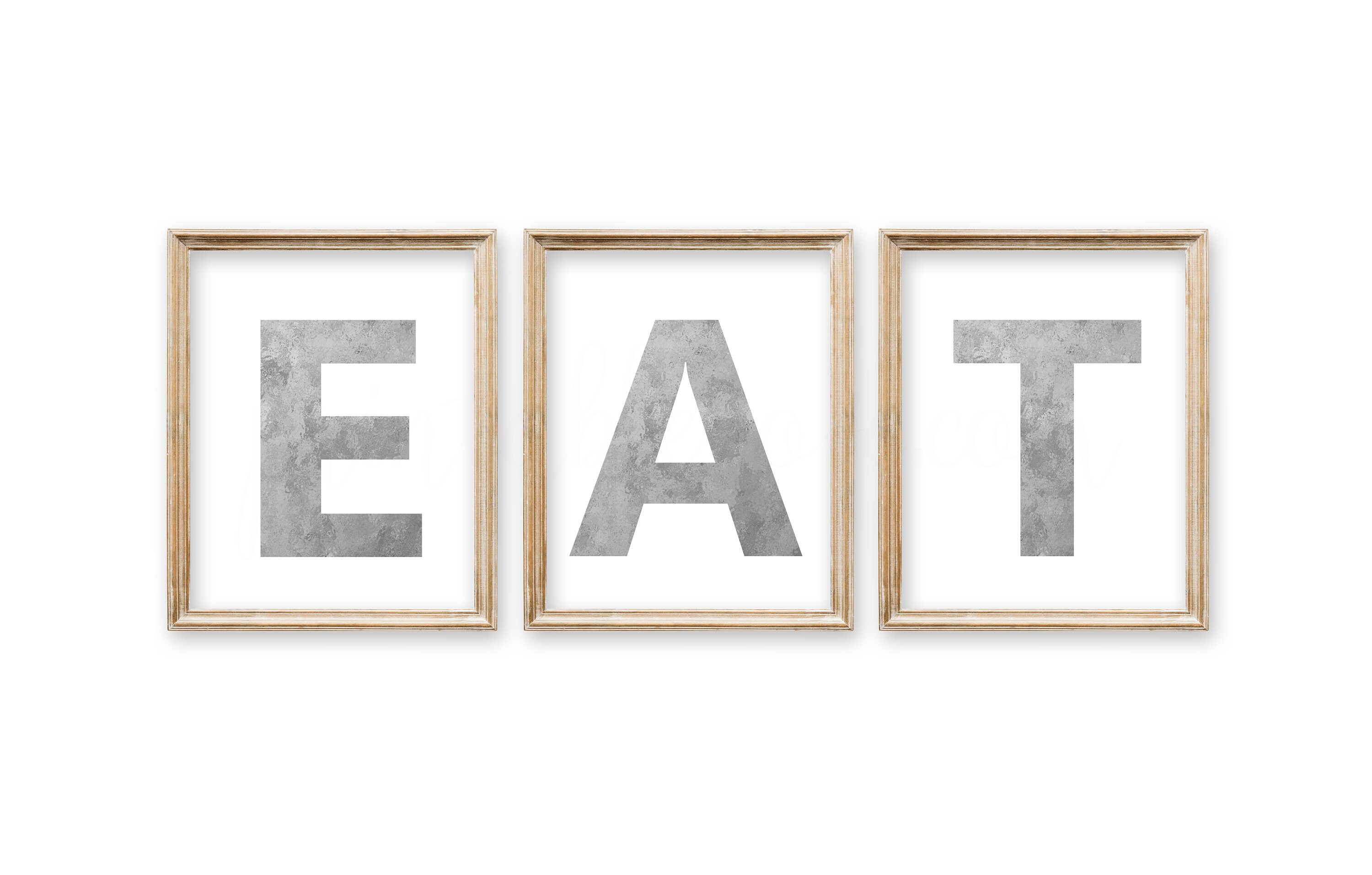 Eat Sign imprimible juego de 3 comer letras comer letras | Etsy España