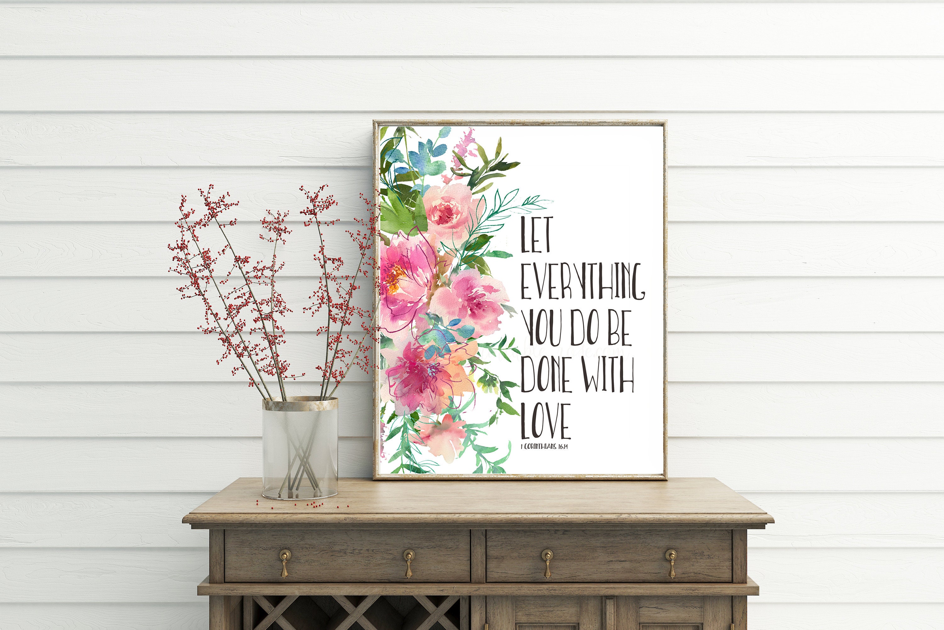 Bible Verse Wall Art Wall Decor Bible Wall Art Printable | Etsy